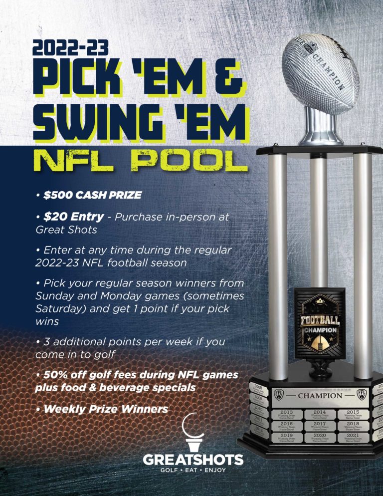 Pick'em & Swing'em NFL Pool - Great Shots Golf